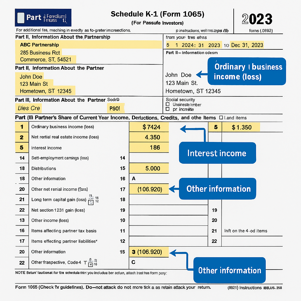How to Read a Schedule K-1 (Form 1065) – Simple Tax Guide